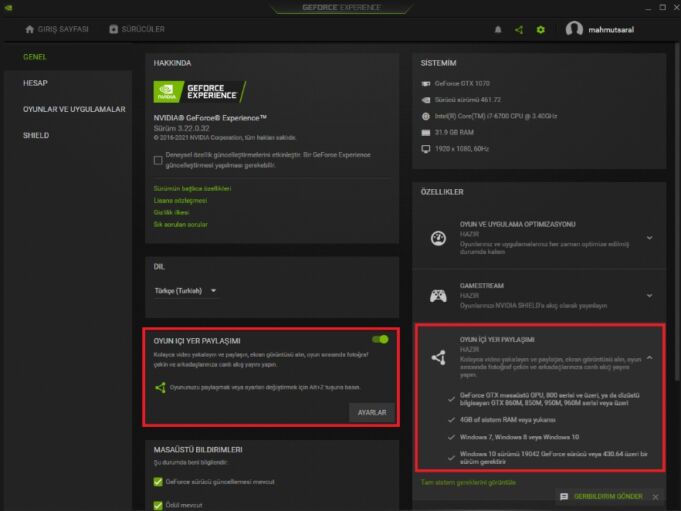 Nvidia GeForce Experience İle Oyunlardan Video Kaydı Nasıl Yapılır?